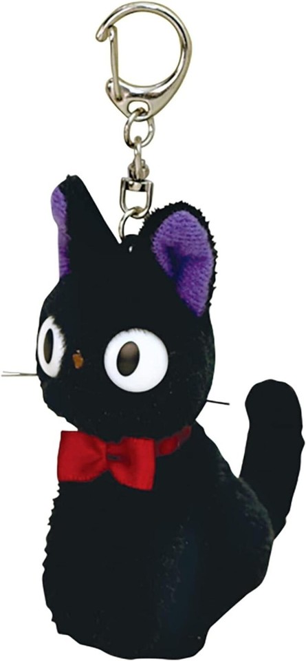 Kiki's Delivery Service Fluffy Keychain Jiji Mascot Studio Ghibli Plush ...