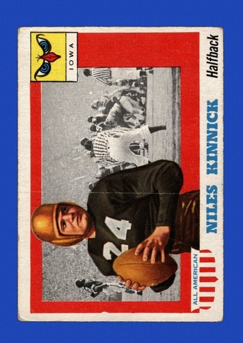 1955 Topps All-American Set-Break # 6 Nile Kinnick RC VG-VGEX (crease ...