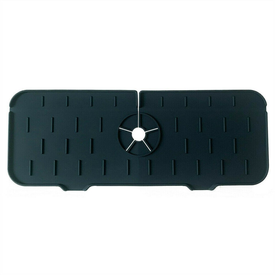 new SINK FAUCET MAT Kitchen Protector Splash Guard Silicone Drying Tray ...