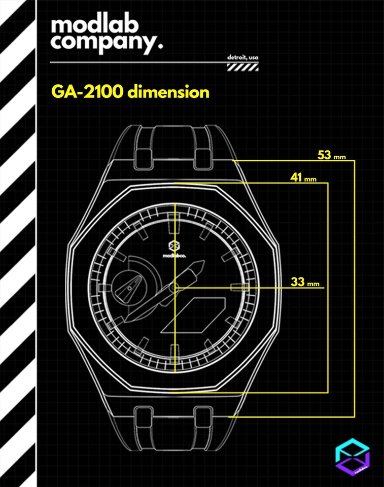 Bespoke White Silver Rubber Custom G-Shock GA2100 Mod Watch Casioak ...