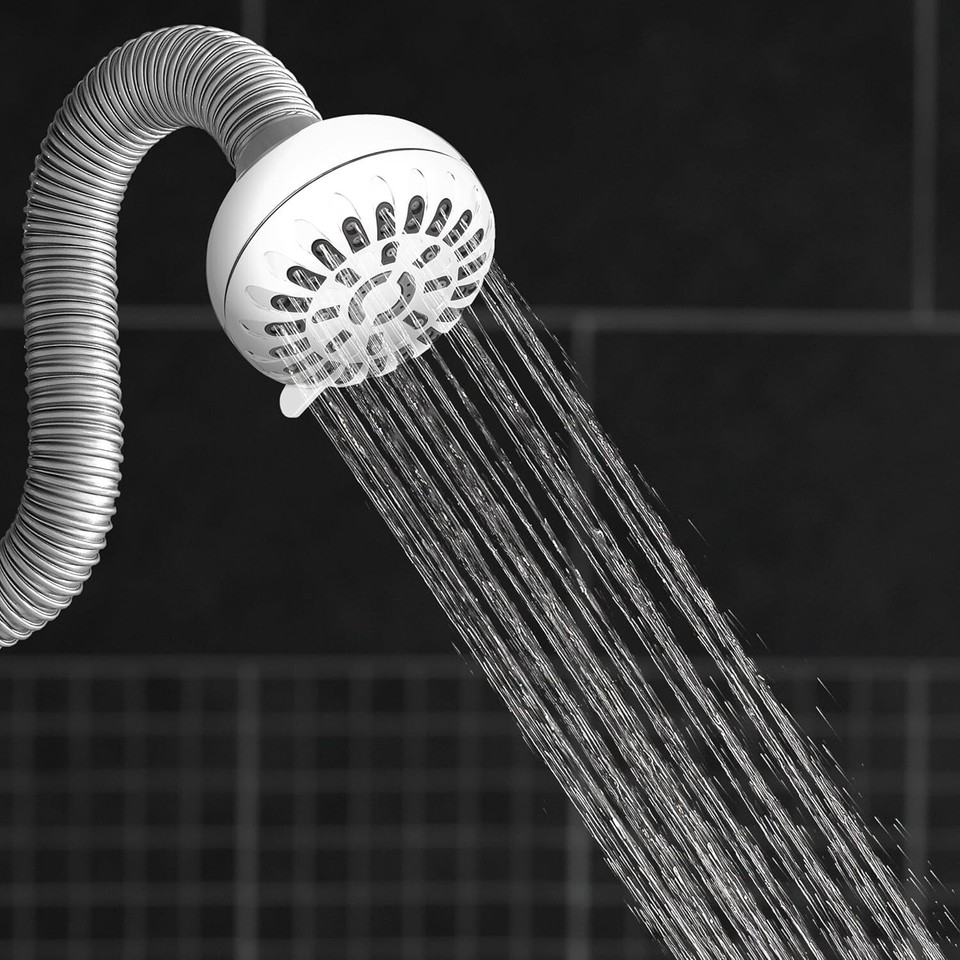 PowerPulse Flexible Neck Shower Head Adjustable Shower Head for All ...