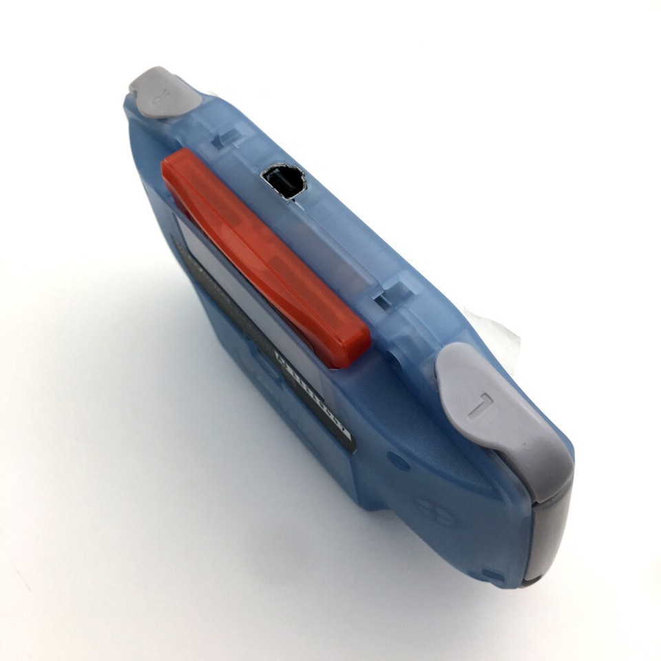 Luminous Clear Blue 10 Levels Backlight V2 IPS LCD Game Boy Advance GBA ...