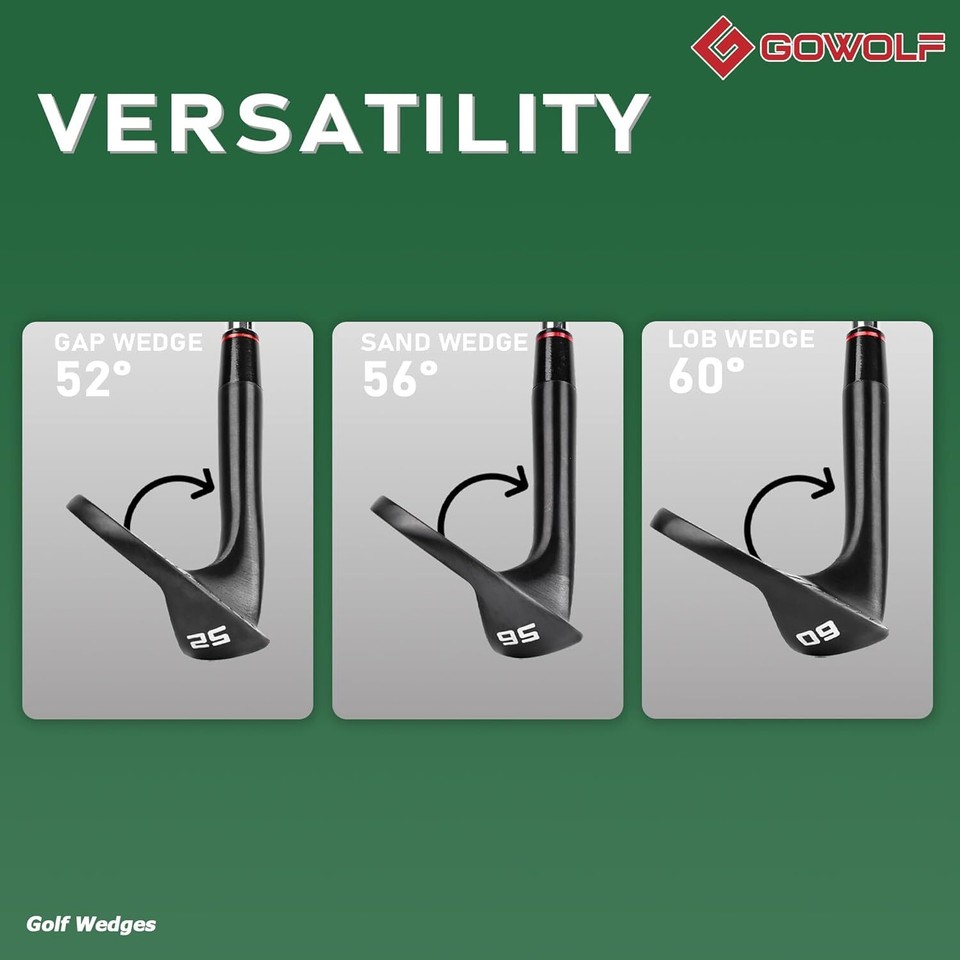 Forged Full Face Golf Wedge Set Gap Wedge Sand Wedge 50/54/58, 52/56/60 ...