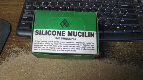 NOS Thames fishing tackle fly line dressing, box & 6 containers, free ...