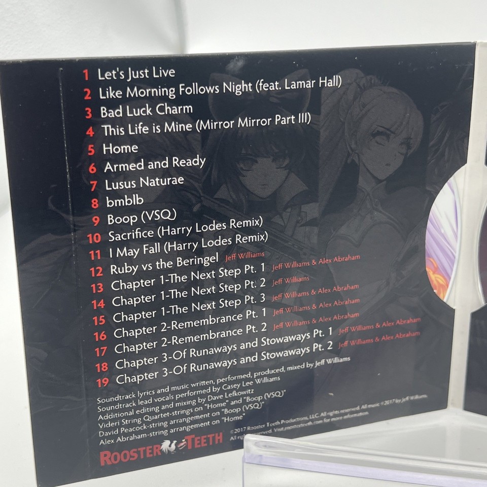 RWBY Volume 4 Soundtrack & Score 2 Cd Set Rare HTF Jeff Williams | eBay