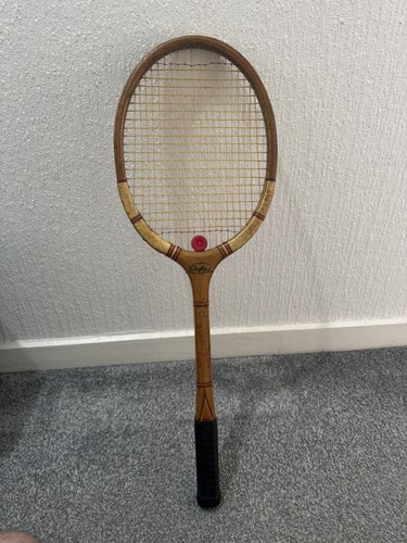 Vintage Wooden Tennis Racket 1950s | eBay