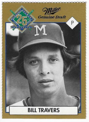 BILL TRAVERS 1994 MILWAUKEE BREWERS MILLER BREWING **FREE SHIPPING** | eBay