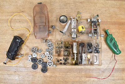 Vtg 1960's-1970's SLOT CARS Junkyard Lot Parts Repair Pieces & Tools AS ...