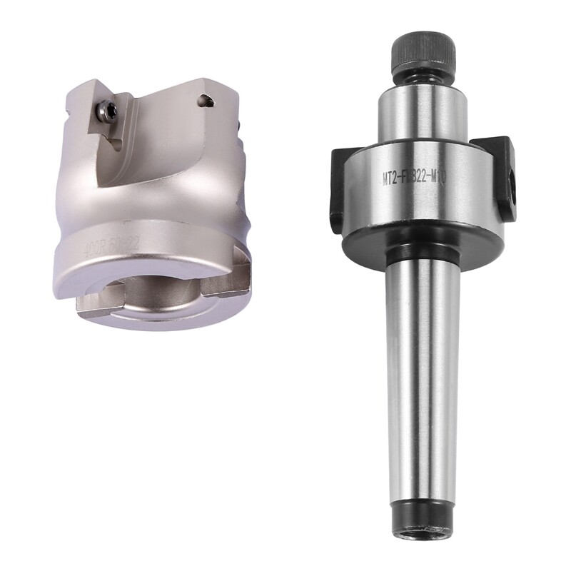 MT2 M10&50mm Face End Mill Cutter+10 pcs APMT1604 Carbide Insert Wrench ...