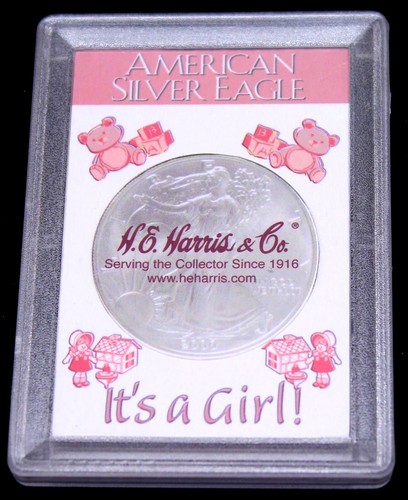 It's a Girl American Silver Eagle Case | Celebrate Girl's Birth Year | eBay
