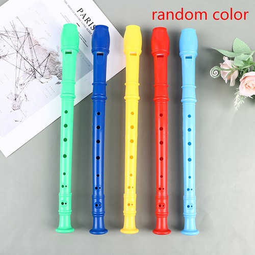 8 Holes Plastic Recorder Long Flute Woodwind Instrument Colorful ...
