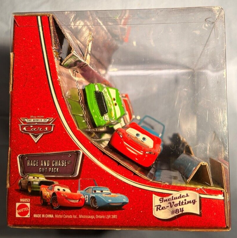 Rare Disney Pixar Cars Race & Chase Gift Pack w/ Lightning McQueen & Re ...