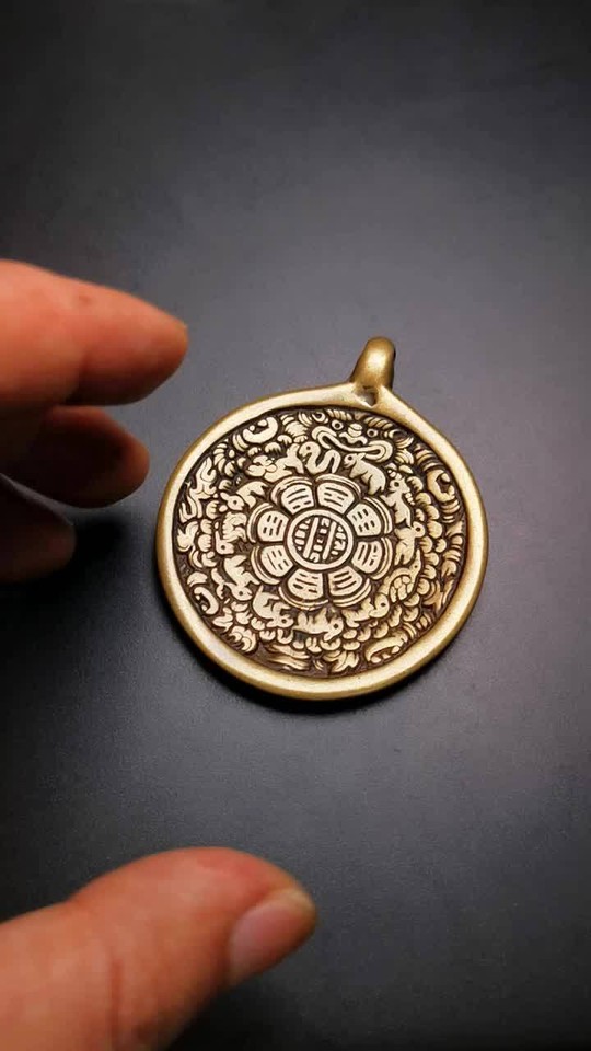 Gandhanra Antique SIPAHO, Tibetan Buddhist Astrology Badge,Melong ...