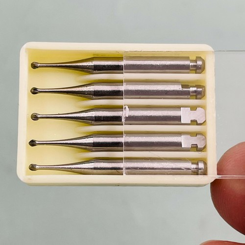 5pcs Dental RA #2 Round Carbide Bur for Slow Speed Latch Type #2 RA ...