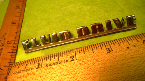 BD45 DeSoto Fluid Drive Fender Emblem Vintage 1949 CUSTOM CONVERTIBLE ...