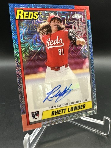 2025 Topps RHETT LOWDER Silver Pack Auto /299 Cincinnati Reds ** PLEASE ...