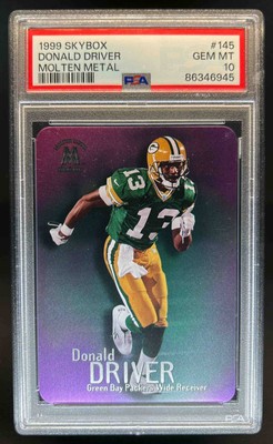 1999 Skybox Molten Metal Donald Driver Rookie RC #145 Packers PSA 10 | eBay