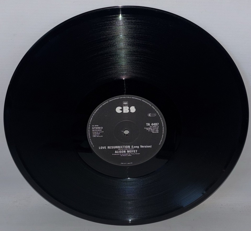 Alison Moyet – Love Resurrection - 1984 Vinyl 12" Single - CBS TA 4497 ...