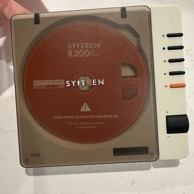Syitren R300 White Retro CD Player Bluetooth Rechargeable Stereo CD/CD ...