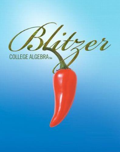 College Algebra by Robert Blitzer (2019, Hardcover) for sale online | eBay