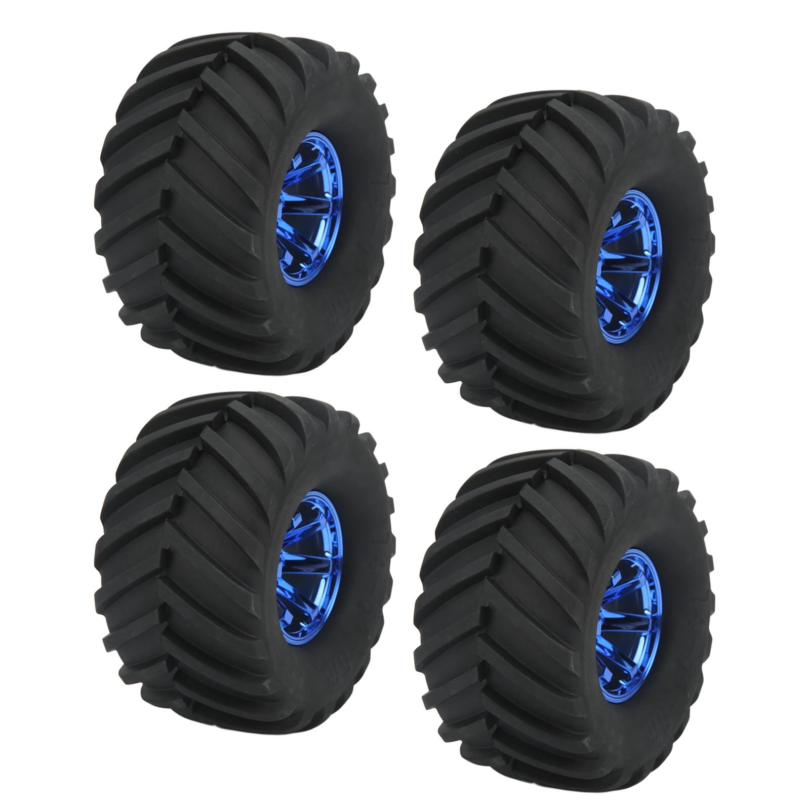 4Pcs 1/10 Scale Monster Truck Tires RC Car Tire And Wheels For 1/10 ...