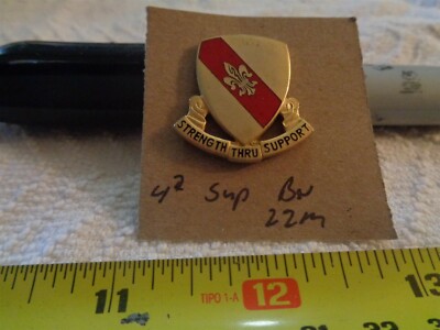 4th Support Battalion 22M Unit Crest, DI, DUI (DRAW#S3) | eBay