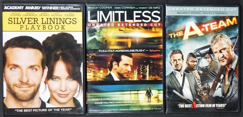 3 LOT BRADLEY COOPER DVD MOVIES BINGE LOT LIMITLESS A-TEAM SILVER LININGS | eBay