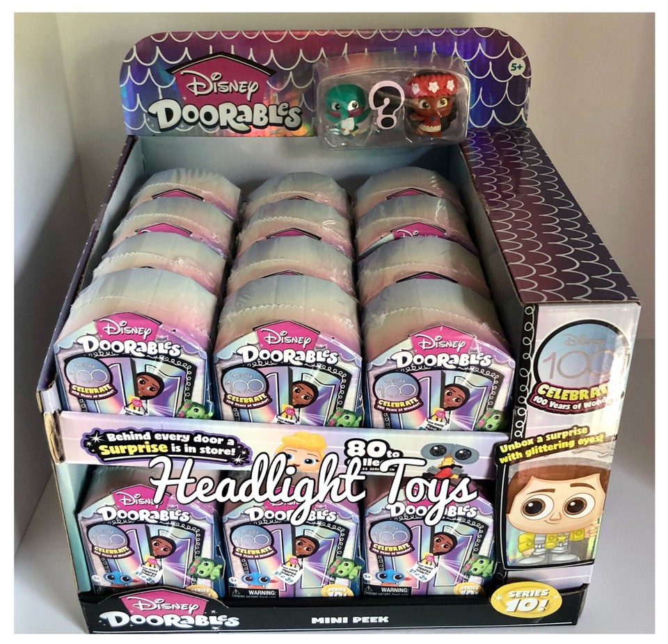 NEW Disney Doorables 100 YEARS Series 10 Full Display Case Box 24 Mini ...