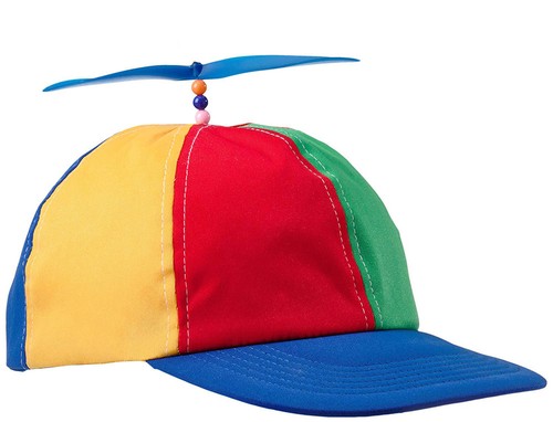 Propeller Beanie Baseball Clown Costume Hat Ball Cap Multi Colored ...