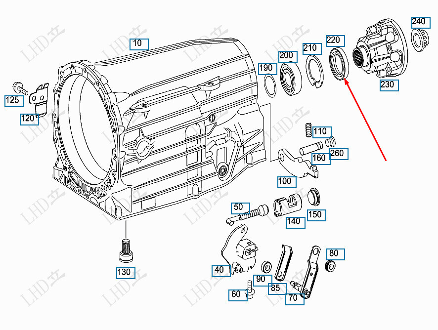 2 Pcs New Transmission Rear Seal A0239978747 Fits For Mercedes Benz 722 ...