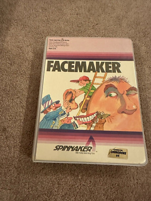 FACEMAKER - 1983 Commodore 64 Spinnaker Computer Video Game Cartridge ...