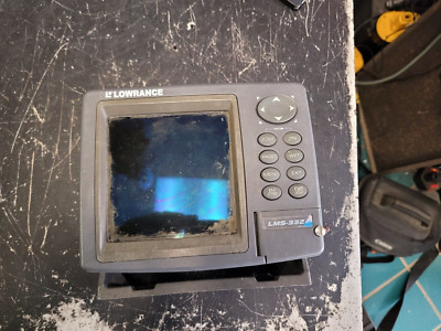 LOWRANCE LMS-332c Fishfinder Sonar GPS UNIT ONLY UNTESTED Depth | eBay