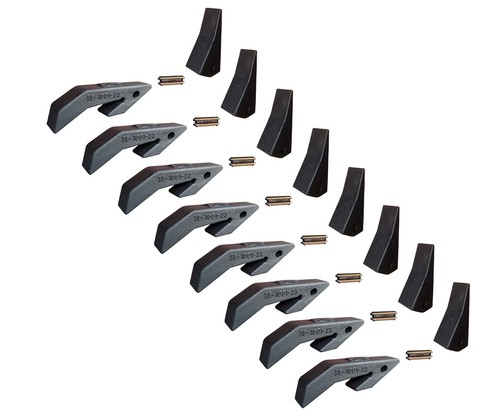 8 Toothbar Shanks, Teeth, & Pins, For Loader Buckets, 230, 230SP ...