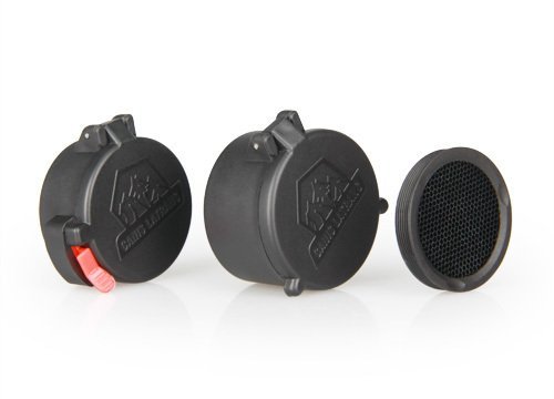 40mm Rifle Scope Metal Killflash Lens Protector + Push Button Flip ...