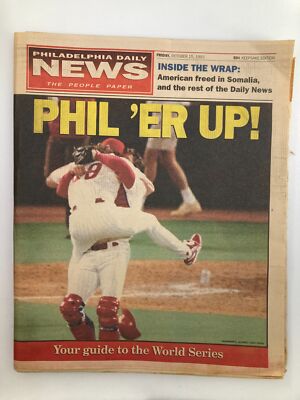 Philadelphia Daily News Tabloid October 15 1993 MLB Phillies Going To ...