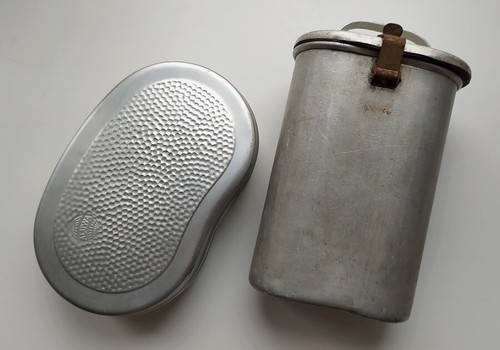 German food container 2x Wehrmacht WH mess kit rations personal items ...