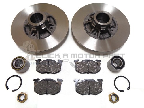 RENAULT CLIO MK2 172 182 CUP SPORT REAR 2 BRAKE DISCS AND PADS & WHEEL ...