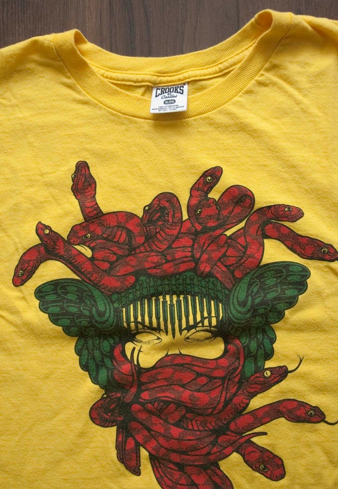 Crooks & Castles T Shirt Medusa Head Size XL *eg0727a4 | eBay UK