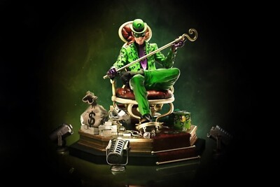 UNPAINTED Riddler Batman Arkham Diorama 3d Printed Model Kit | eBay