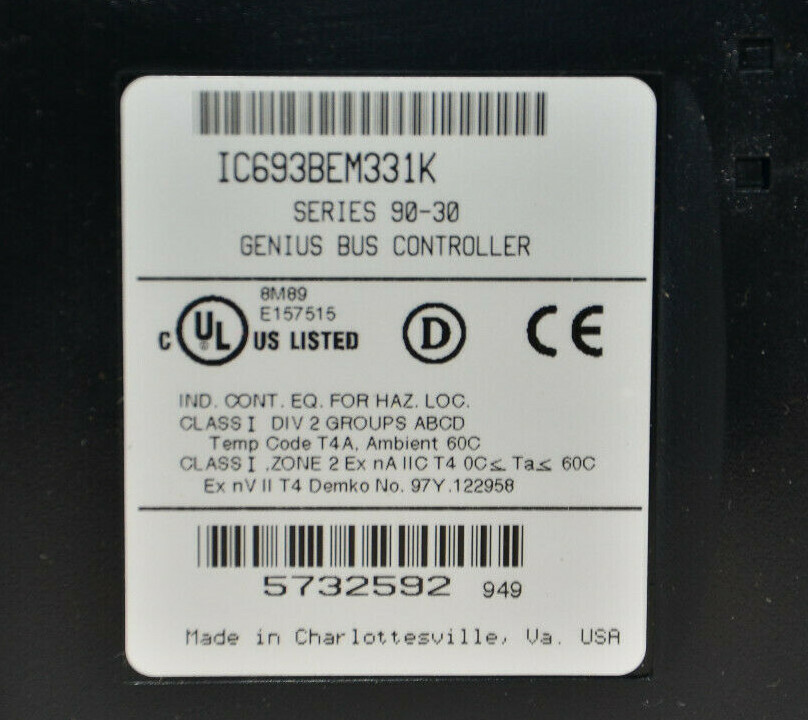 IC693BEM331K General Electric Genius Bus Controller 9030 Series --SA | eBay