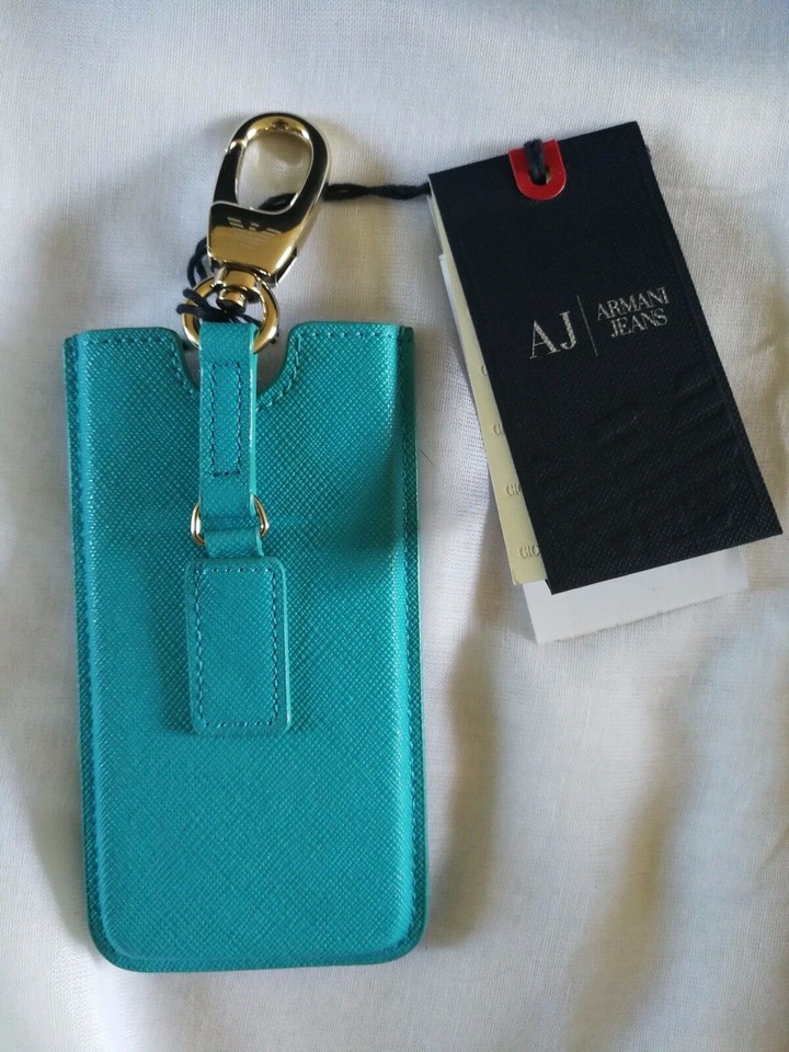 Armani Jeans Iphone 5 SE Key Ring Phone Case - Blue | eBay UK