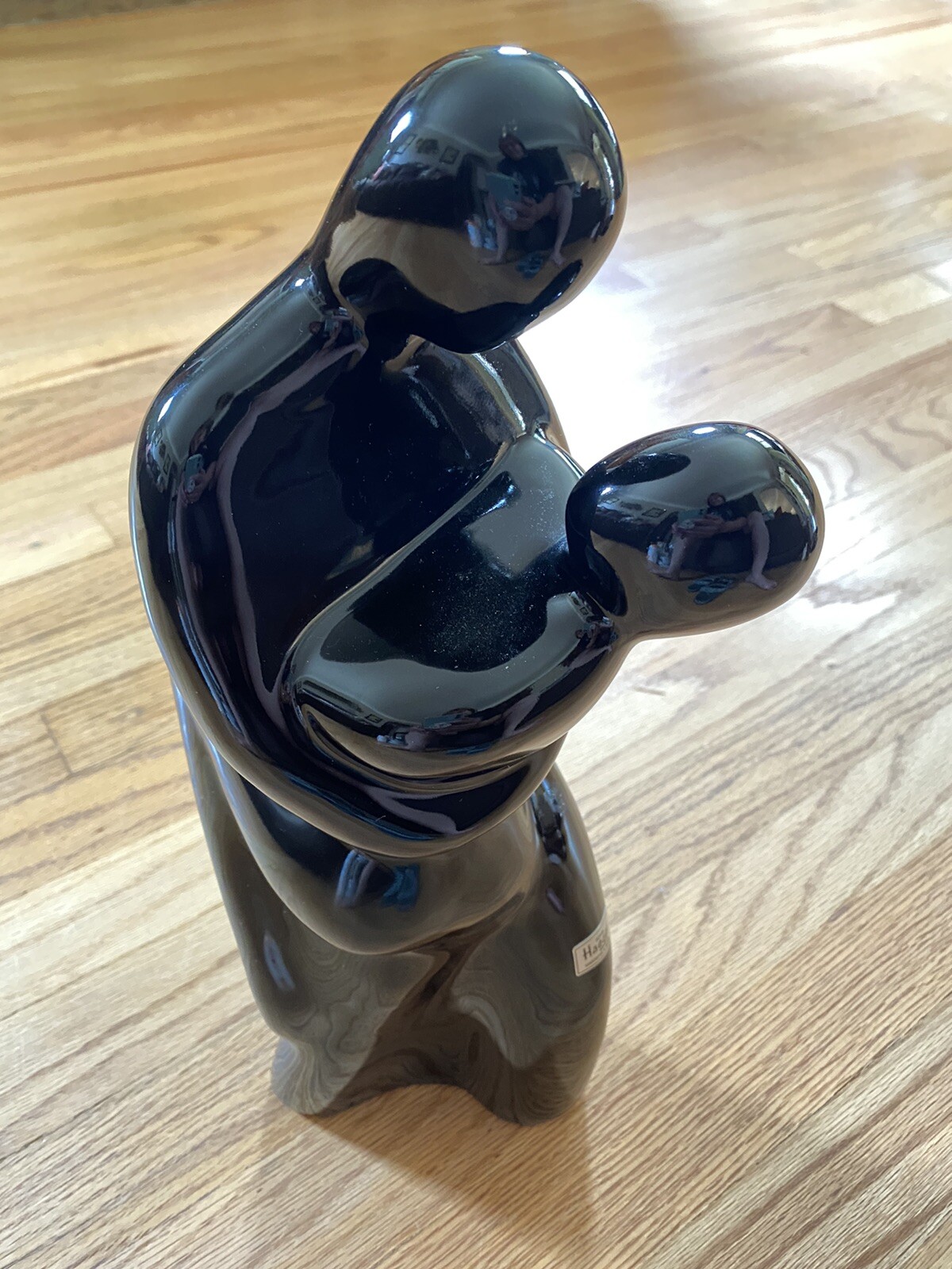 VINTAGE ROYAL HAEGER STATUE “EMBRACING THE LOVE" 16” CERAMIC LOVING ...