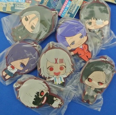 Tokyo Ghoul - Key Chain Rubber Mascot - Kaneki / Touka / Tsukiyama ...