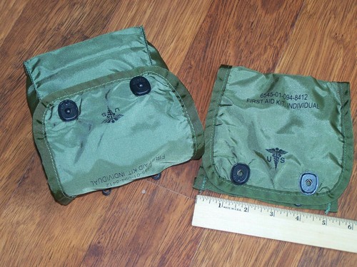 2 IFAK USMC Army Military Individual First Aid Kit MEDIC OD LARGE Pouch ...