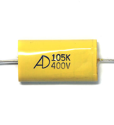 100x MEA Metallized Polyester Film Capacitor 105K 105 1uF 400V K ±10% ...