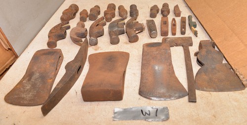 25 vintage axe hammer head claw pein & more blacksmith steel ...