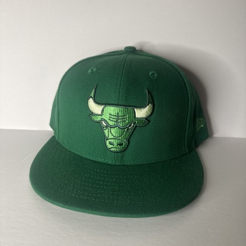 NBA Chicago Bulls 59 Fifty Size 7 5/8 All Green Brand New With Tags. | eBay
