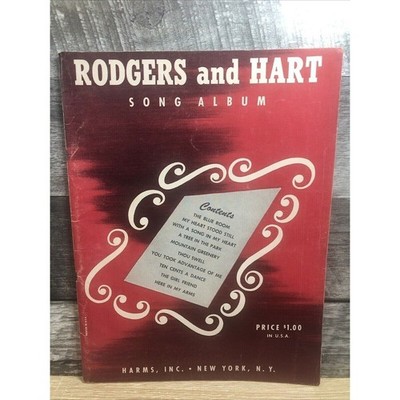 Rodgers and Hart Song Album by Richard Rodgers, Lorenz Hart 1946 Sheet ...