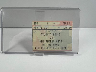 1995 ATLANTA HAWKS vs NEW JERSEY NETS NBA TICKET STUB | eBay