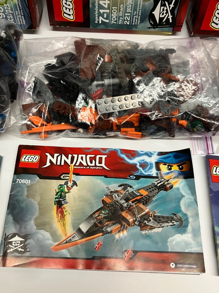 Lot of 4 ** LEGO NINJAGO Partial Sets 70733 70601 70730 70603 | eBay